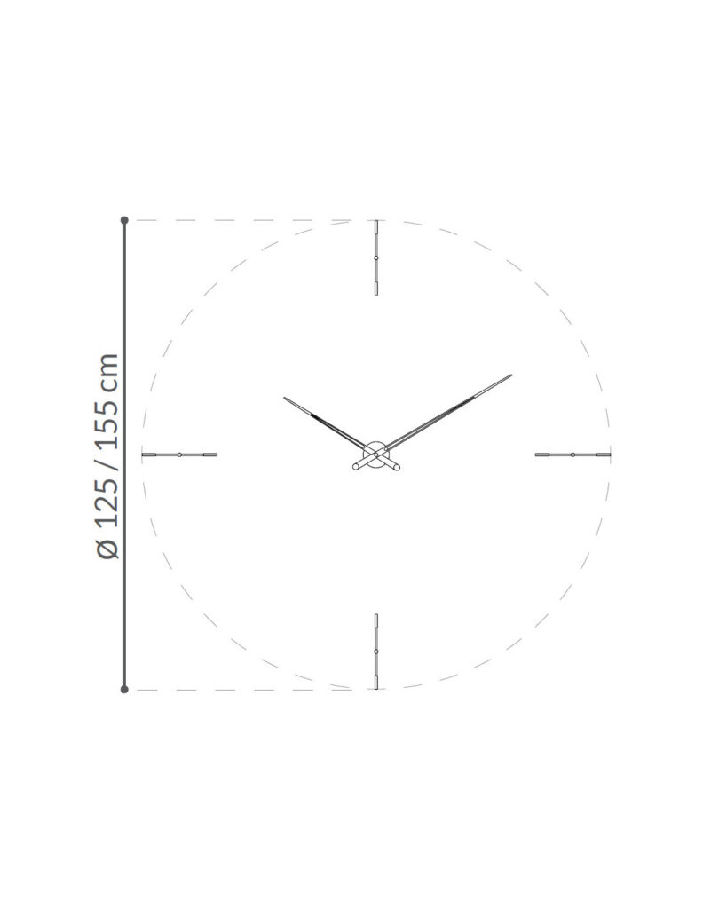 Merlín 4 Gold N Nomon wall clock - Timeless Craft